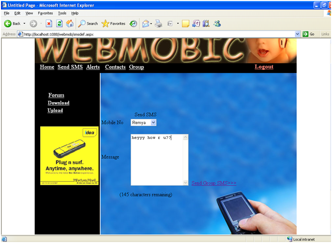 Web Messenger Project in .Net - ProjectsGeek